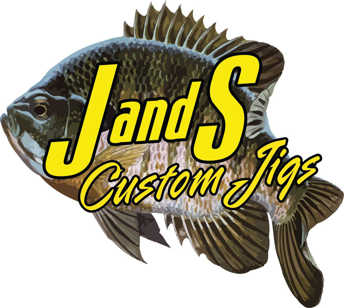 J AND S CUSTOM JIGS GILL DECAL | 8 My Bait